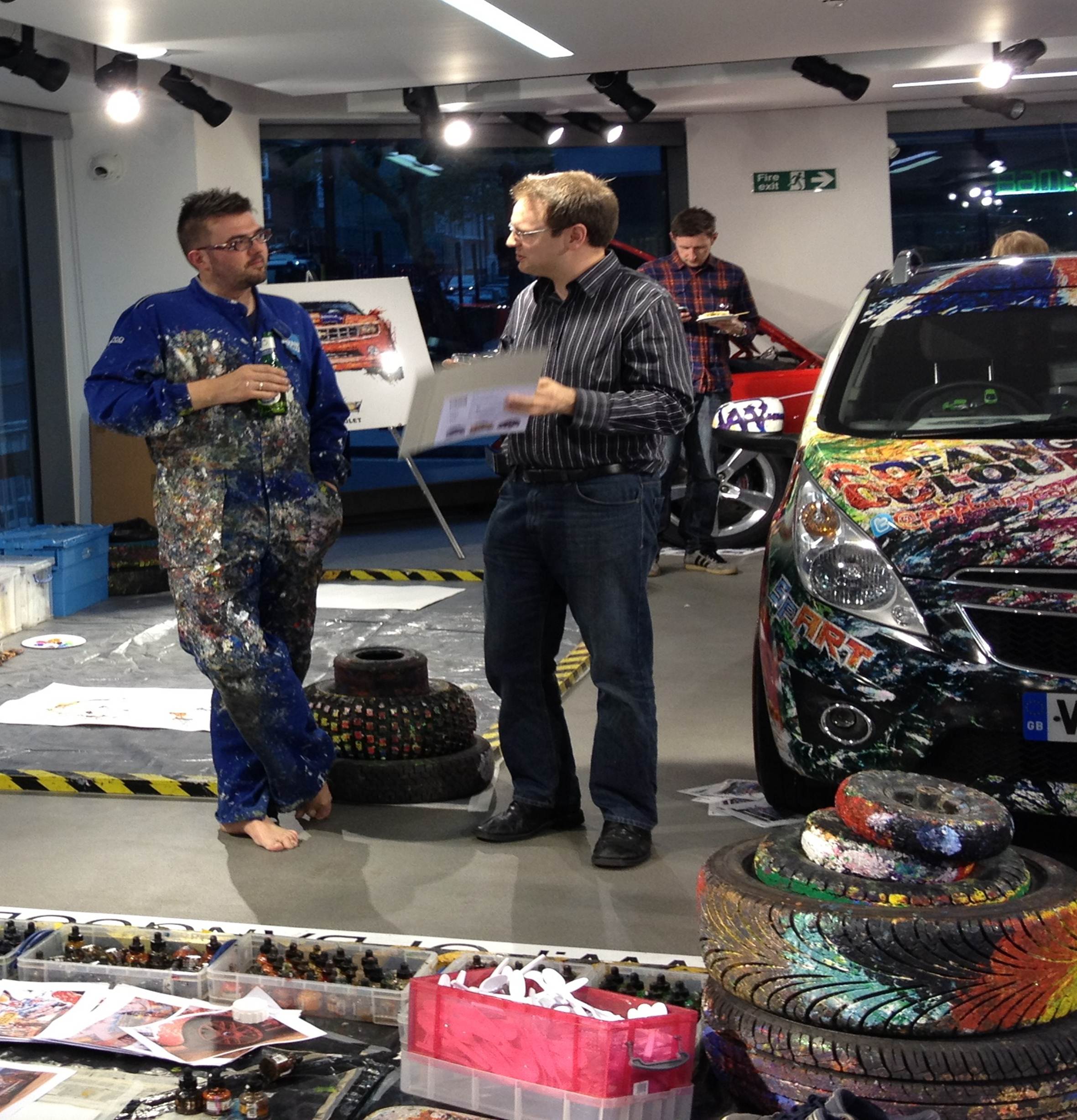 Ian Cook at Chevrolet Volt Artwork Launch